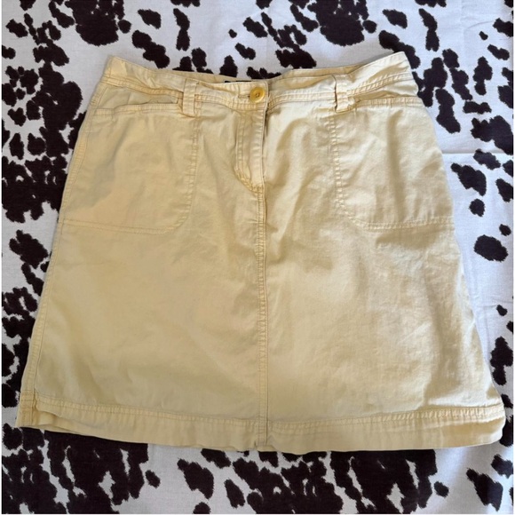 Karen Scott | Skirts | Y2k Banana Colored Midi Skort | Poshmark